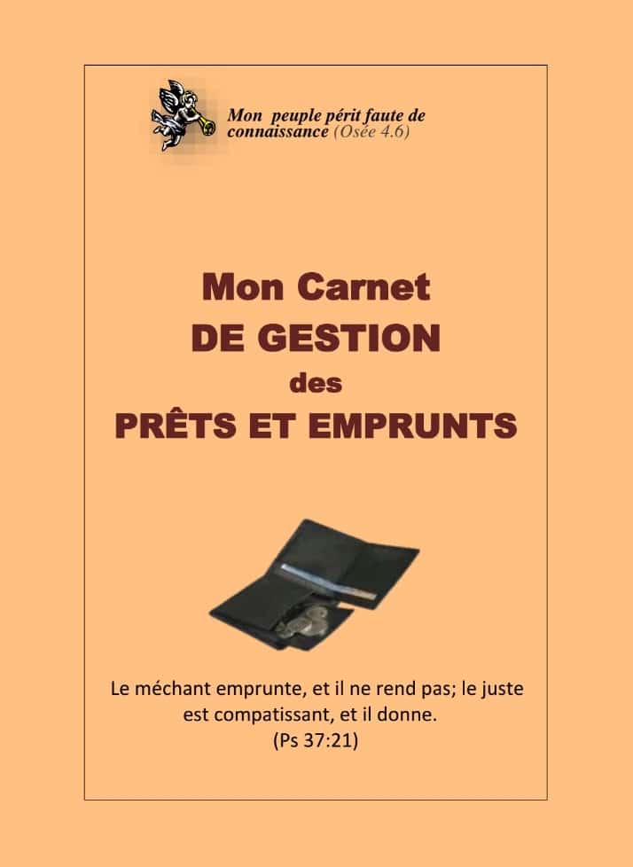 Mon carnet de Gestion des prêts et emprunts - GROUPE UNIVGA