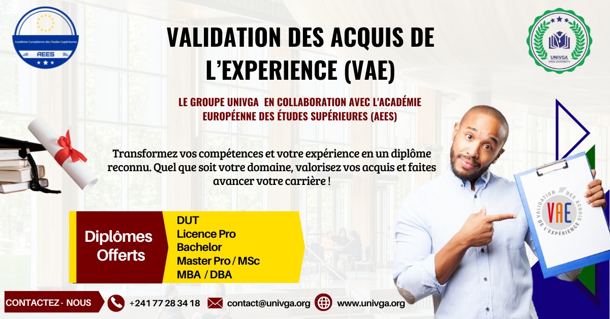 Validation des acquis de l’expérience (VAE) à distance - GROUPE UNIVGA